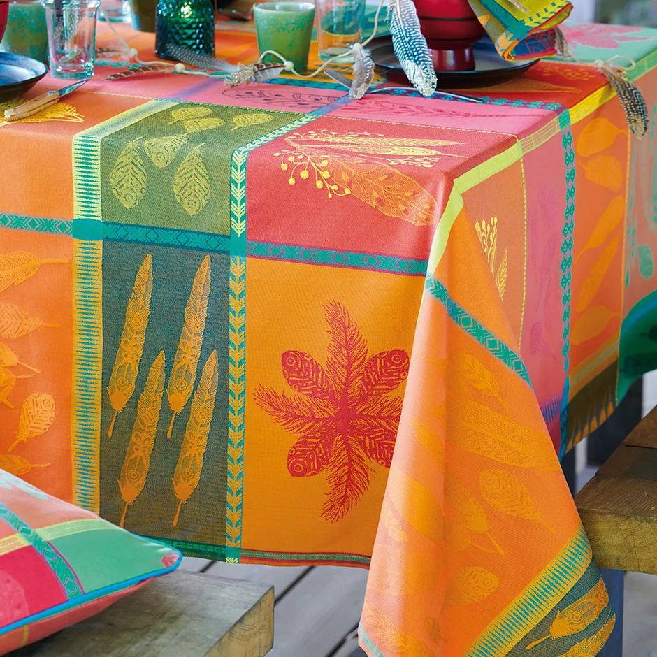 Garnier Thiebaut French Woven Cotton Tablecloth Napkins Kitchen Towels ...
